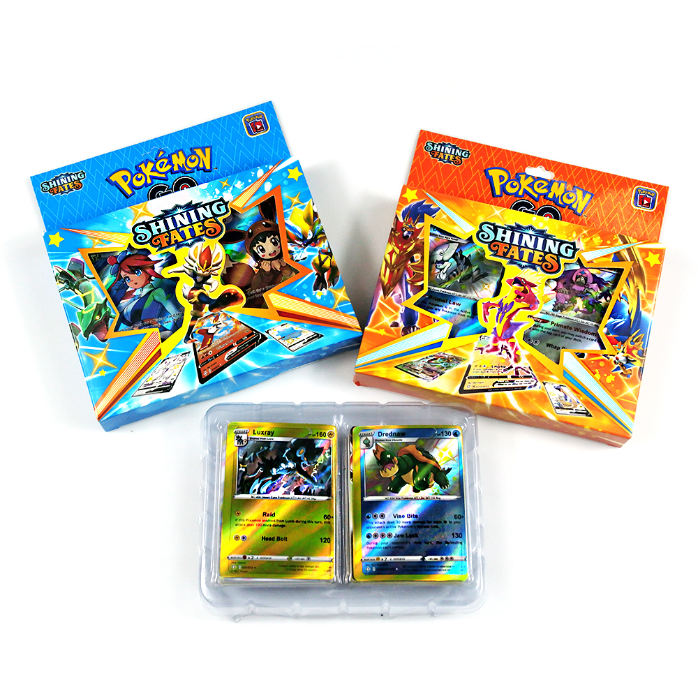 54 unids Box Pokemon Go Shield And Sword Vmax Card Collectibles Trade ...