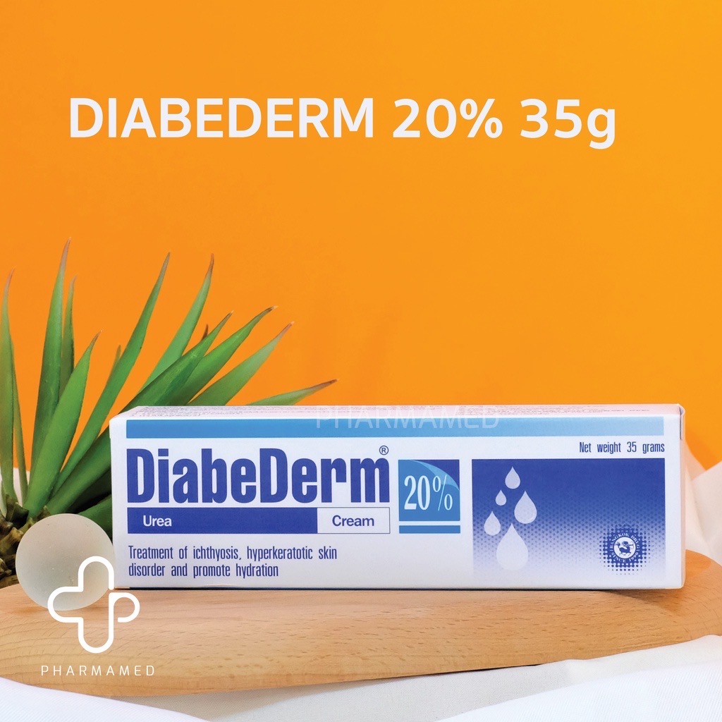 แท้ (พร้อมส่ง) Diabederm ครีมทาผิวแห้ง Urea Cream 10 20 ขนาด 35 กรัม ...