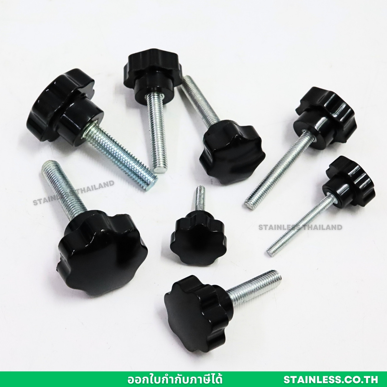 น็อตมือหมุนดอกไม้ M5 M6 M8 M10 M12 สกรูมือหมุน น็อตมือหมุน Star Grip ...