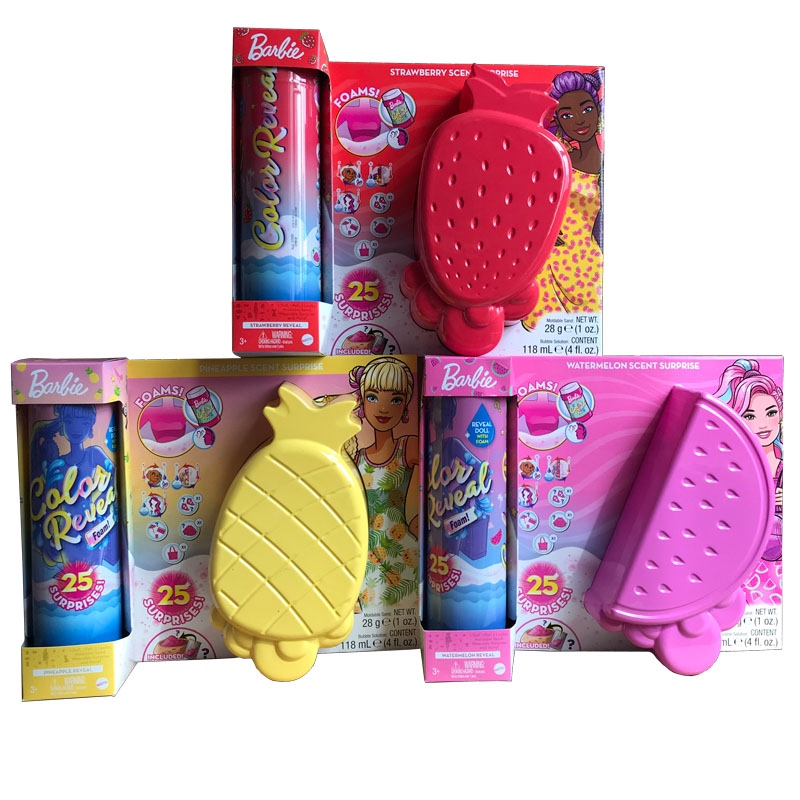 Barbie surprise become color-blind box of super bubbles combination ...