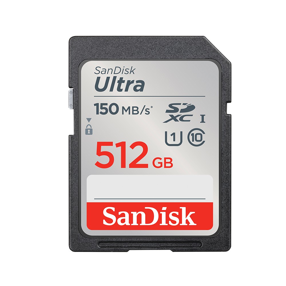 SANDISK Ultra SD Card 512GB 150MBs Class10 UHS-I (SDSDUNC-512G-GN6IN ...