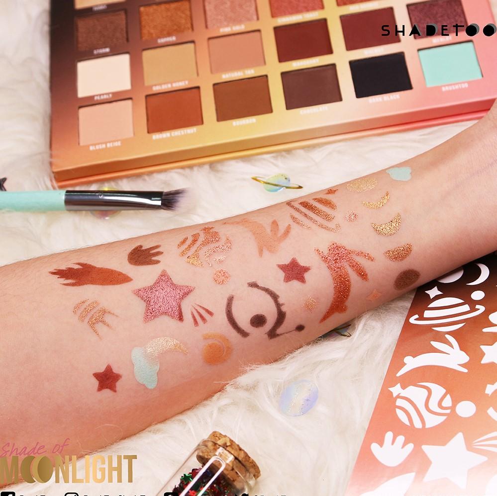 Shade Of Moonlight อายแชโดว์ 24 สี เฉดสีโทนน้ำตาลชมพู ใช้ได้ทุกวัน ...