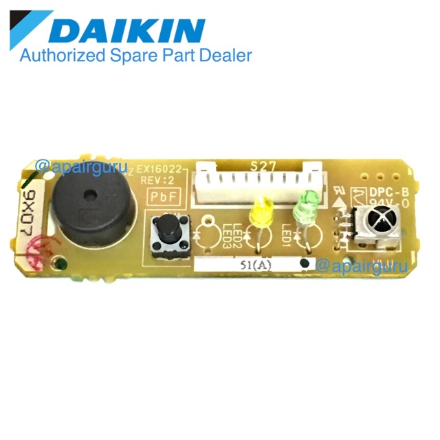 Daikin รหัส 4019396 (L) PRINTED CIRCUIT (DISPLAY) แผงรับสัญญาณรีโมท ...