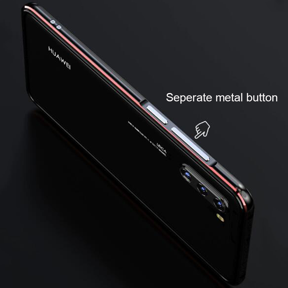 for Huawei P30 Pro case Luxury Original Glossy Aluminum bumper ...