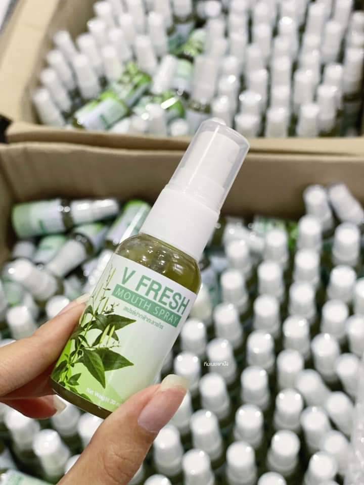 V FRESH MOUTH SPRAY สเปร์พ่นปากฟ้าทะลายโจร - radian - ThaiPick