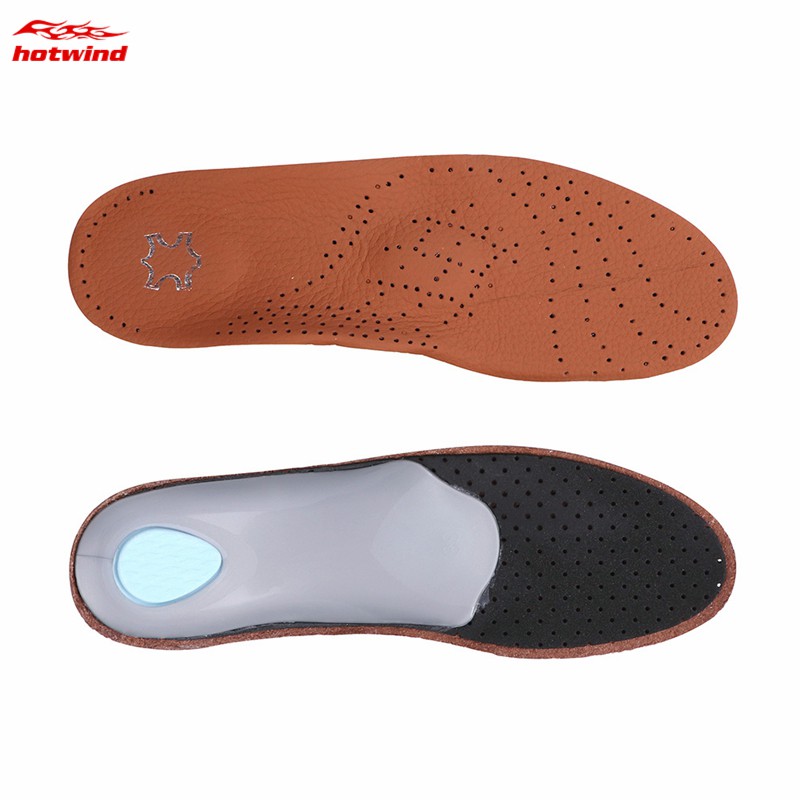 HW Leather Orthotics Shoes Insoles Flat Foot High Arch Support ...