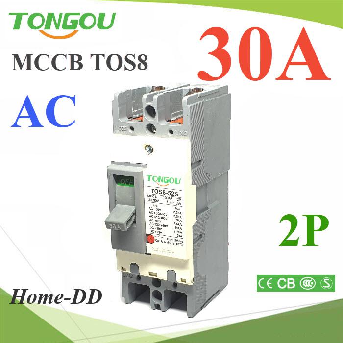 เบรกเกอร์เมนไฟฟ้า MCCB AC 2Pole 30A ตัดวงจรไฟฟ้า กระแสเกินพิกัด ไฟ ...