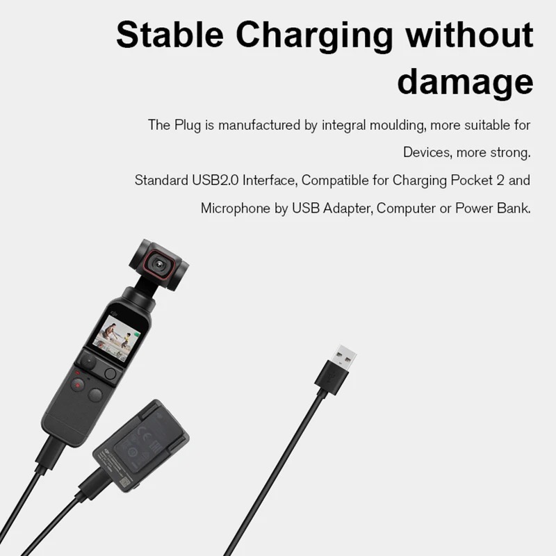 STARTRC POCKET2 Type C 2 in 1 Double Type C USB Charging Cable for DJI OSMO POCKET 2 Camera ...