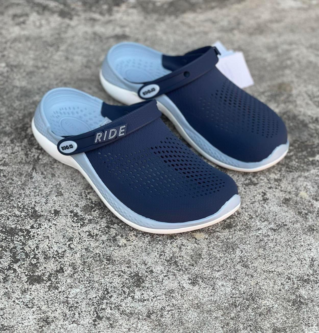 รองเท้าแตะ crocs Ride รุ่นใหม่ล่าสุดพื้นเตี้ย ใส่หญิง 36-40 วัสดุผลิต ...