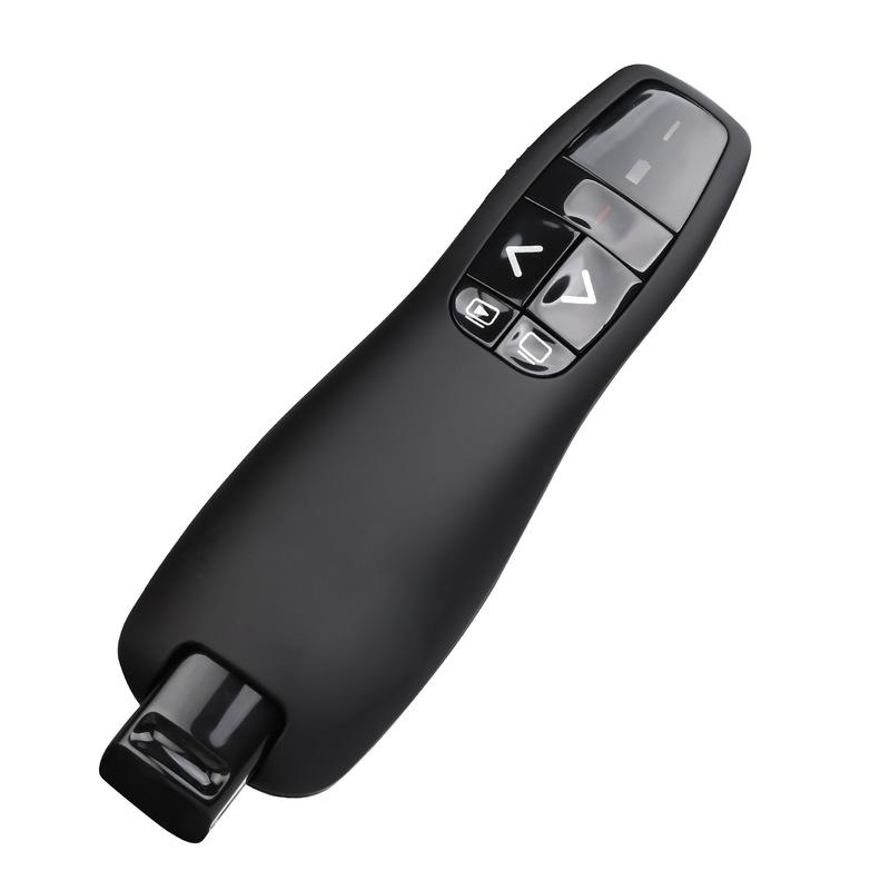 (เลเซอร์พอยเตอร์) SuoLuoLife RF015-R Remote Presenter PPT Multimedia Flip Projection Wireless ...