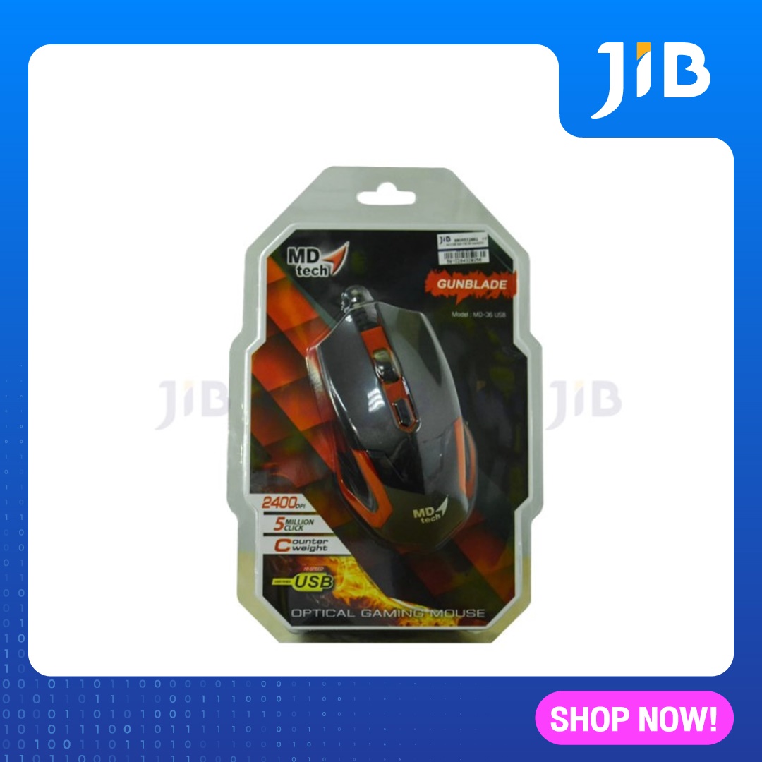 เมาส์ Wireless Optical Mouse USB MD-TECH (RF-137) Black/Red(Red ...