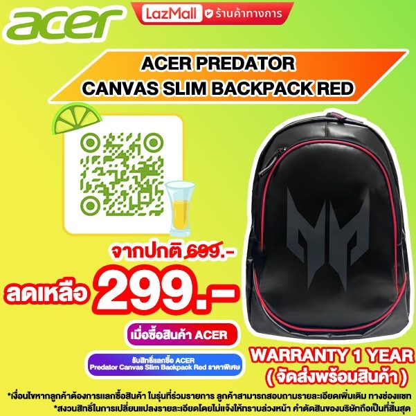 ผ่อน 0 10 ด.กดซื้อACER BACKPACK 299.-กดซื้อGAMING CHAIR 599.-ACER NITRO ...