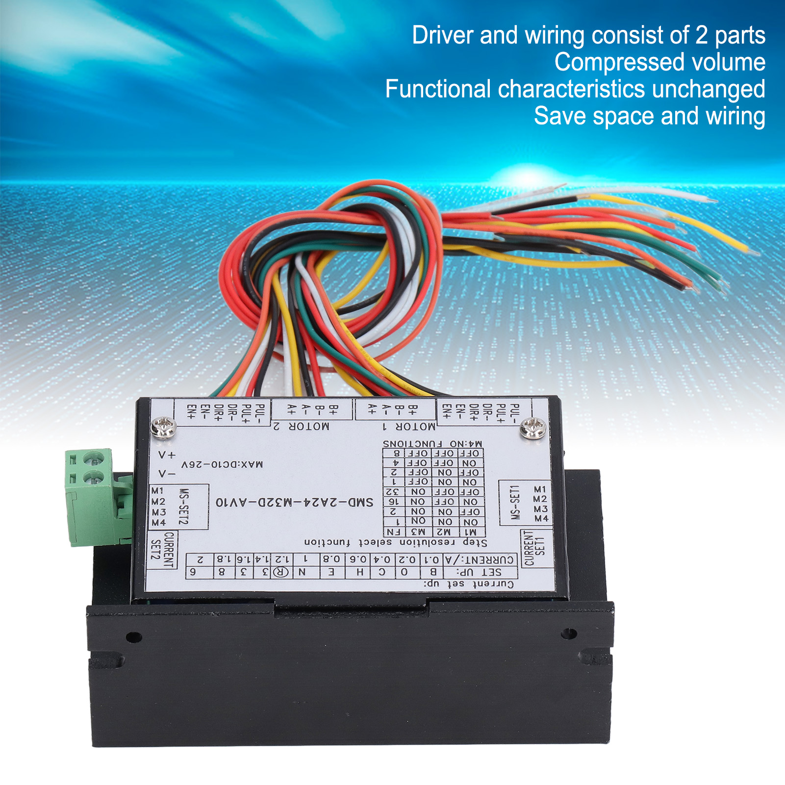 2 เฟส 4 Wire Stepper Driver 2 in 1 Bipolar Stepper Motor Drivers การแยก ...