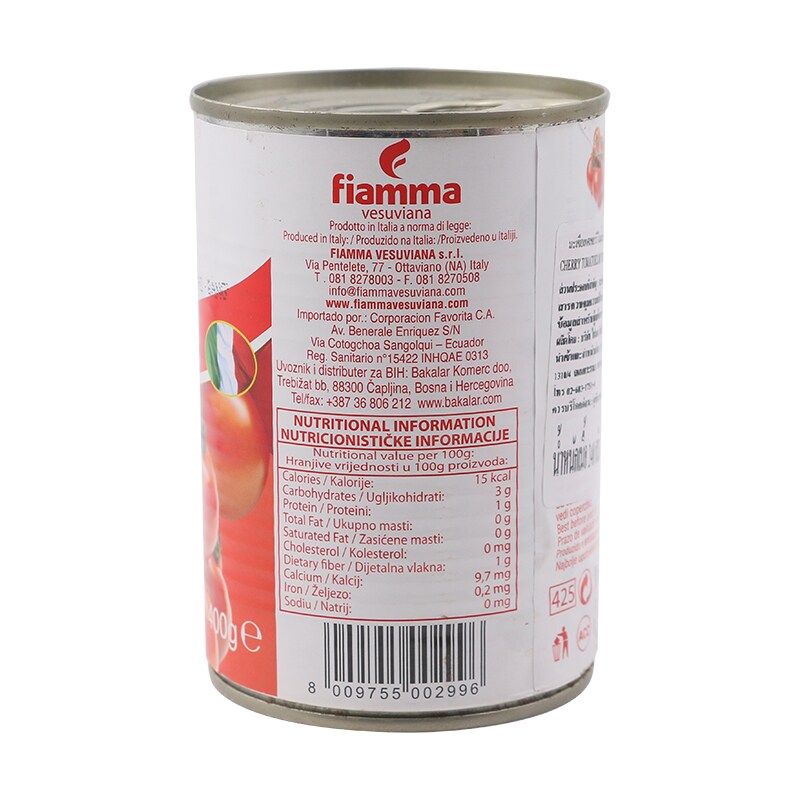 Fiamma Vesuviana Cherry Tomatoes in Tomato Juice 400g. - VARYS ...