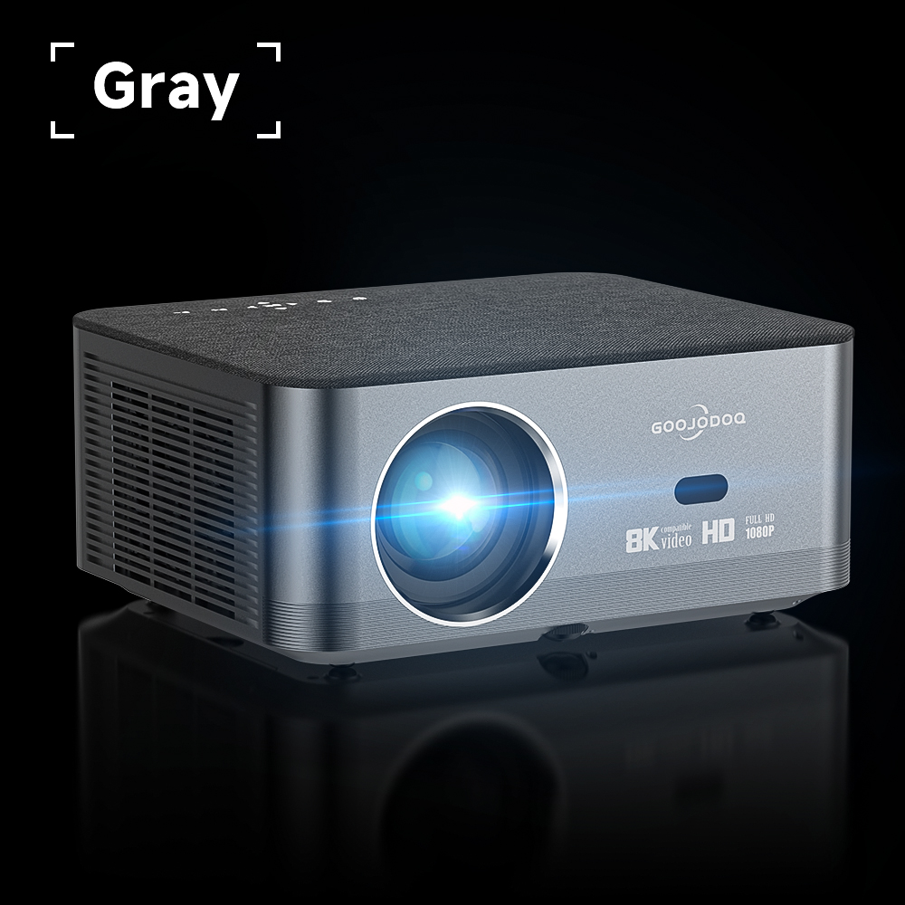 Goojodoq 2024 New Full Hd Projector 4k Wifi Projector 4k Portable Projector โปรเจคเตอร์ Android