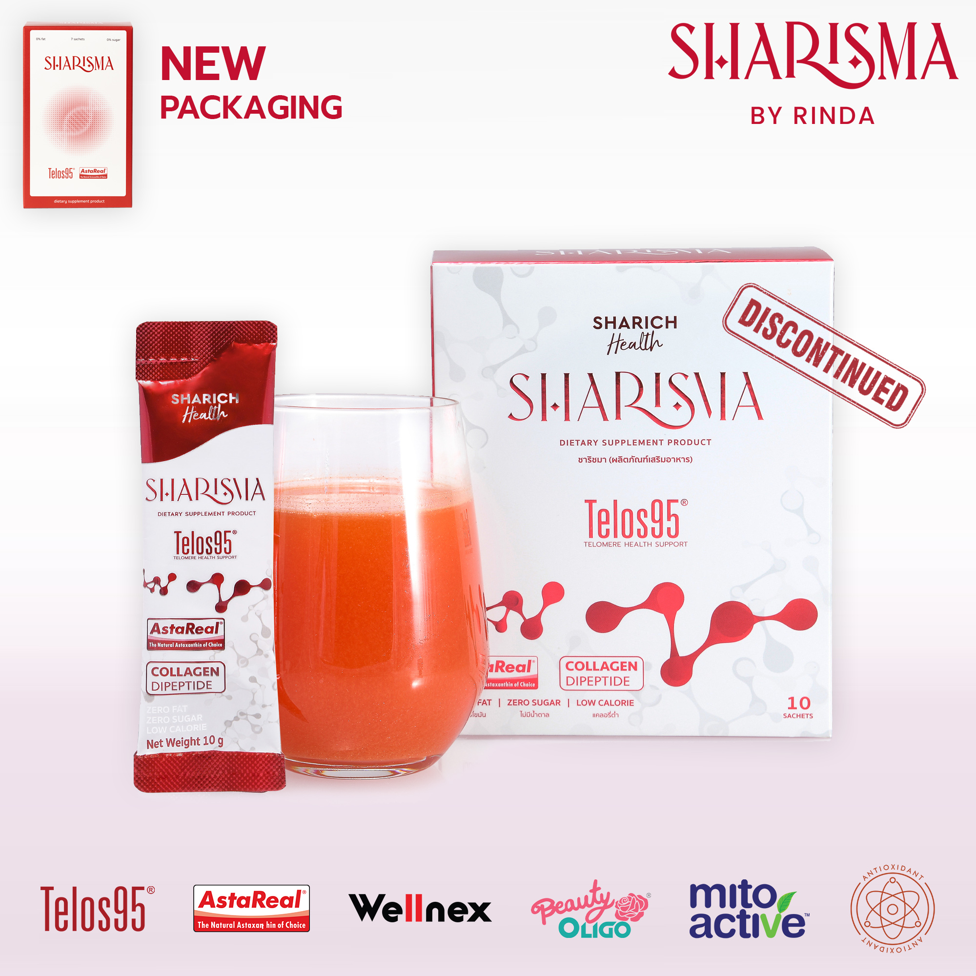 Sharisma Super Supplement Telos95 ชาริสม่า อาหารเสริมช่วยลดอายุระดับ ...