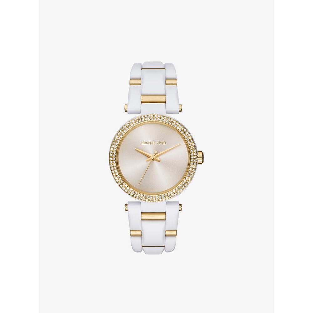 ของแท้ 100% ซื้อ Michael Kors ดูตารางหญิง MK พร้อมแผ่นดิสก์เพชรหน้าปัด ...