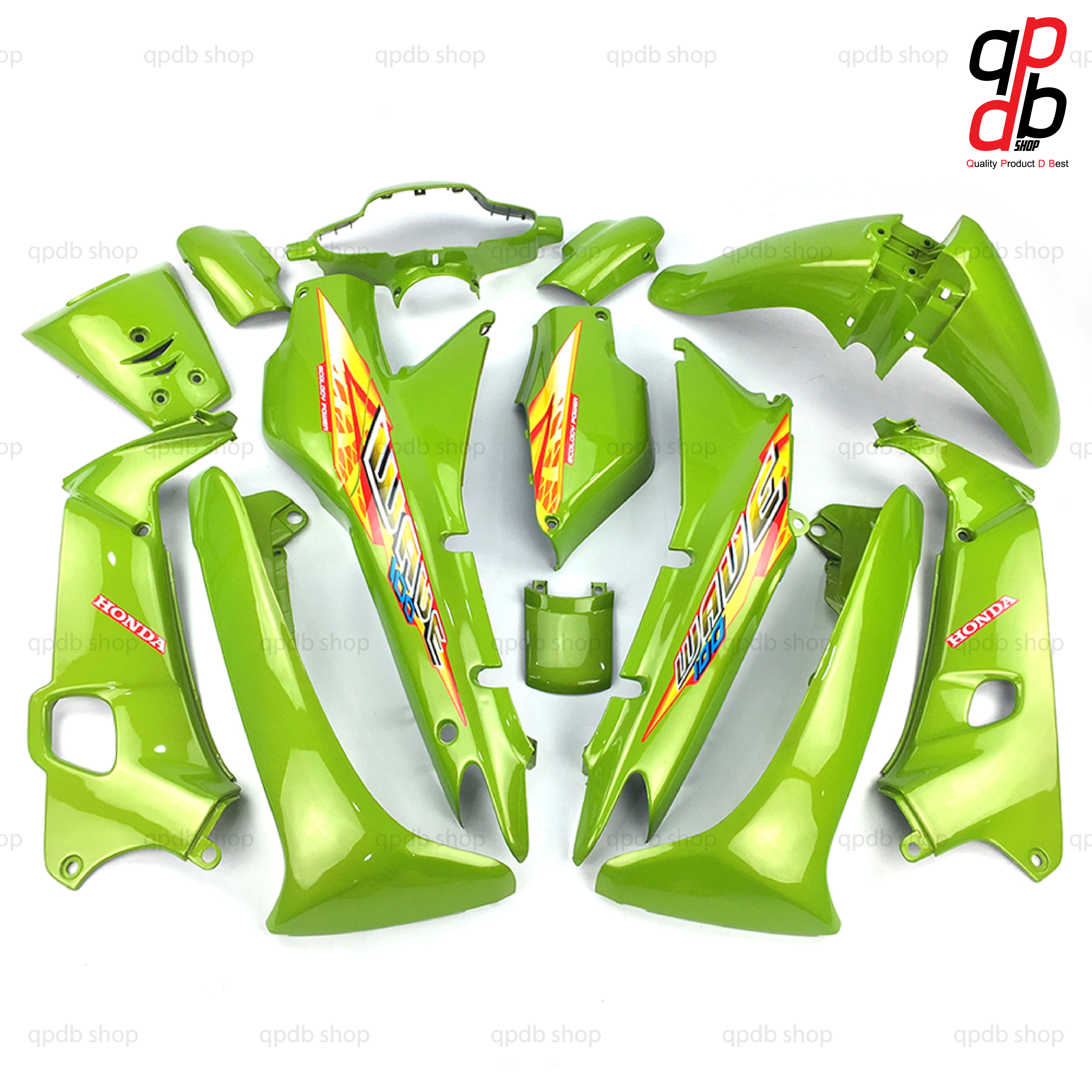 QPDB ชุดสีเวฟ100s เก่า ดิส ดั้ม 13ชิ้น สีเขียวตองมุกทอง - qpdbShop ...