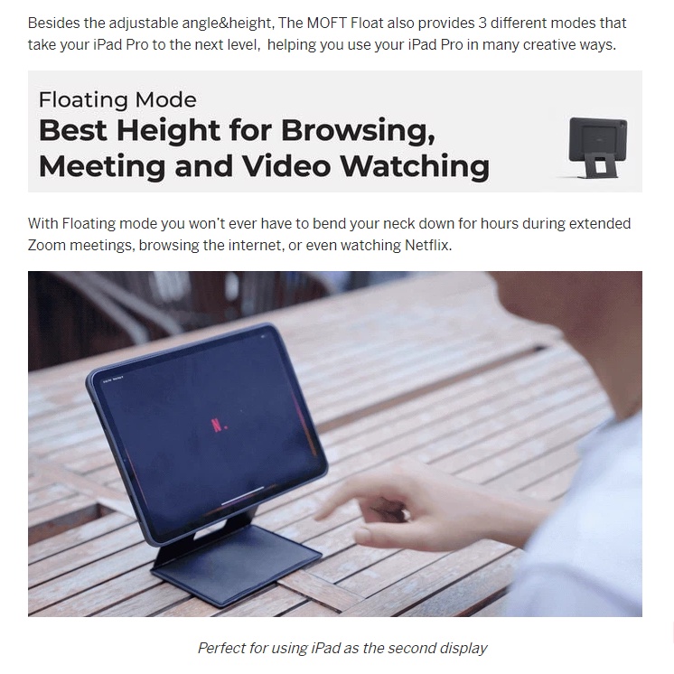 MOFT Float ขาตั้งสําหรับ iPad Air 2020 10.9",iPad Pro 11" และ iPad Pro 12" 2021 - chenpukahjsd ...
