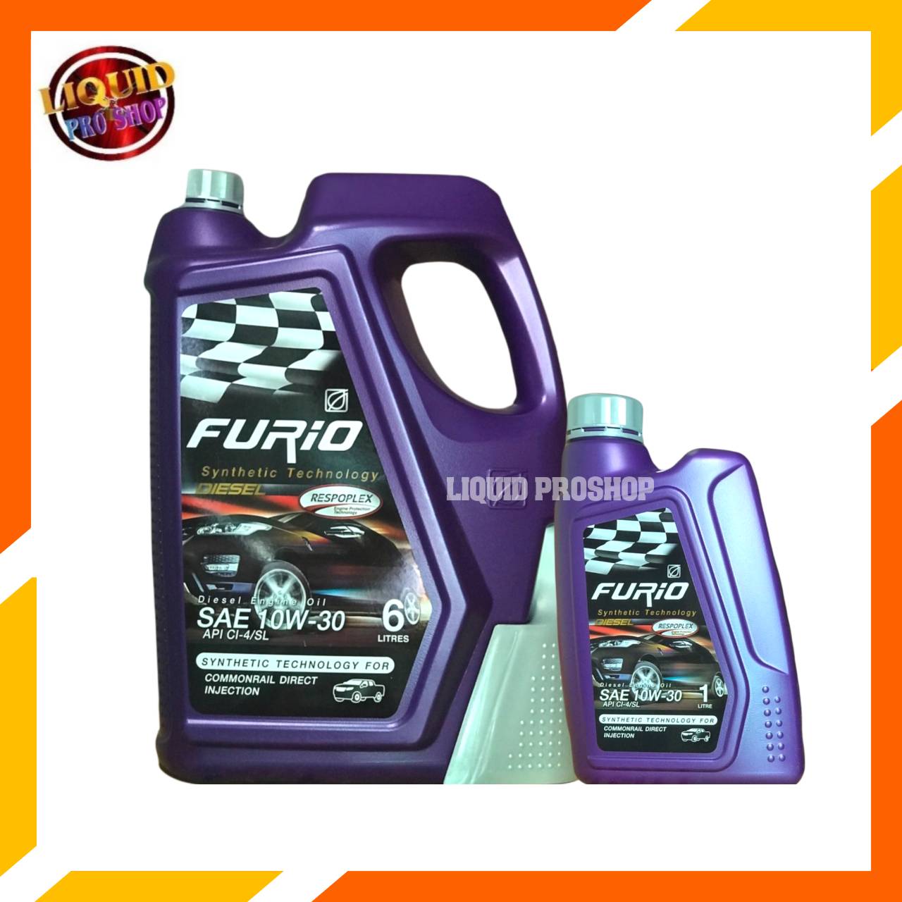 น้ำมันเครื่องสังเคราะห์แท้ บางจาก Furio F1 เกรด Premium 0W-20 5W-30 5W ...