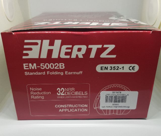 ที่ครอบหูลดเสียงแบบคาดศรีษะ สีแดงดำ รุ่น EM-5002B ปรับระดับได้(MAI.ENG) - MAI.ENG - ThaiPick