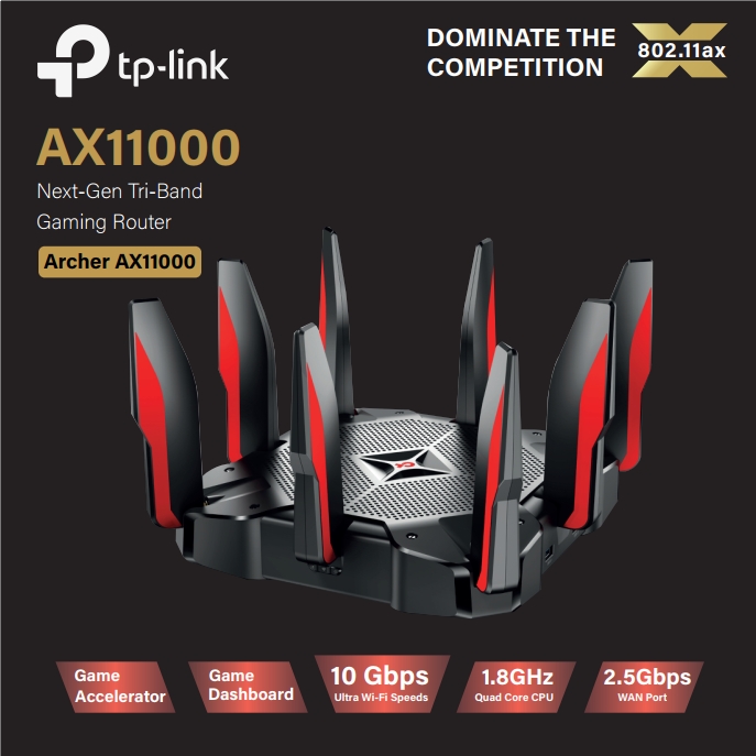 TP-LINK Archer AX11000 Next-Gen Tri-Band Gaming Router | Lazada.co.th