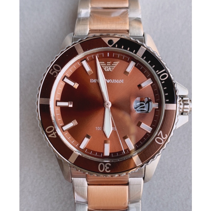 EMPORIO ARMANI นาฬิกาข้อมือผู้ชาย นาฬิกาควอตซ์ อาร์มานี่ แท้100 นาฬิกาข้อมือ กันน้ำได้ลึก ...