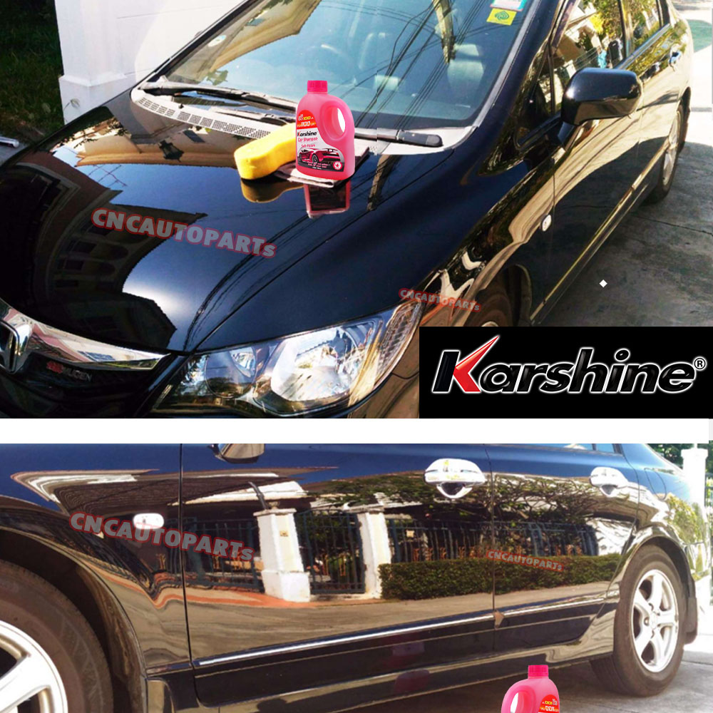 KARSHINE เขียว แชมพูล้างรถ น้ำยาล้างรถ เคลือบเงา ขนาด1.1ลิตร ฟรี1 น้ำยา ...