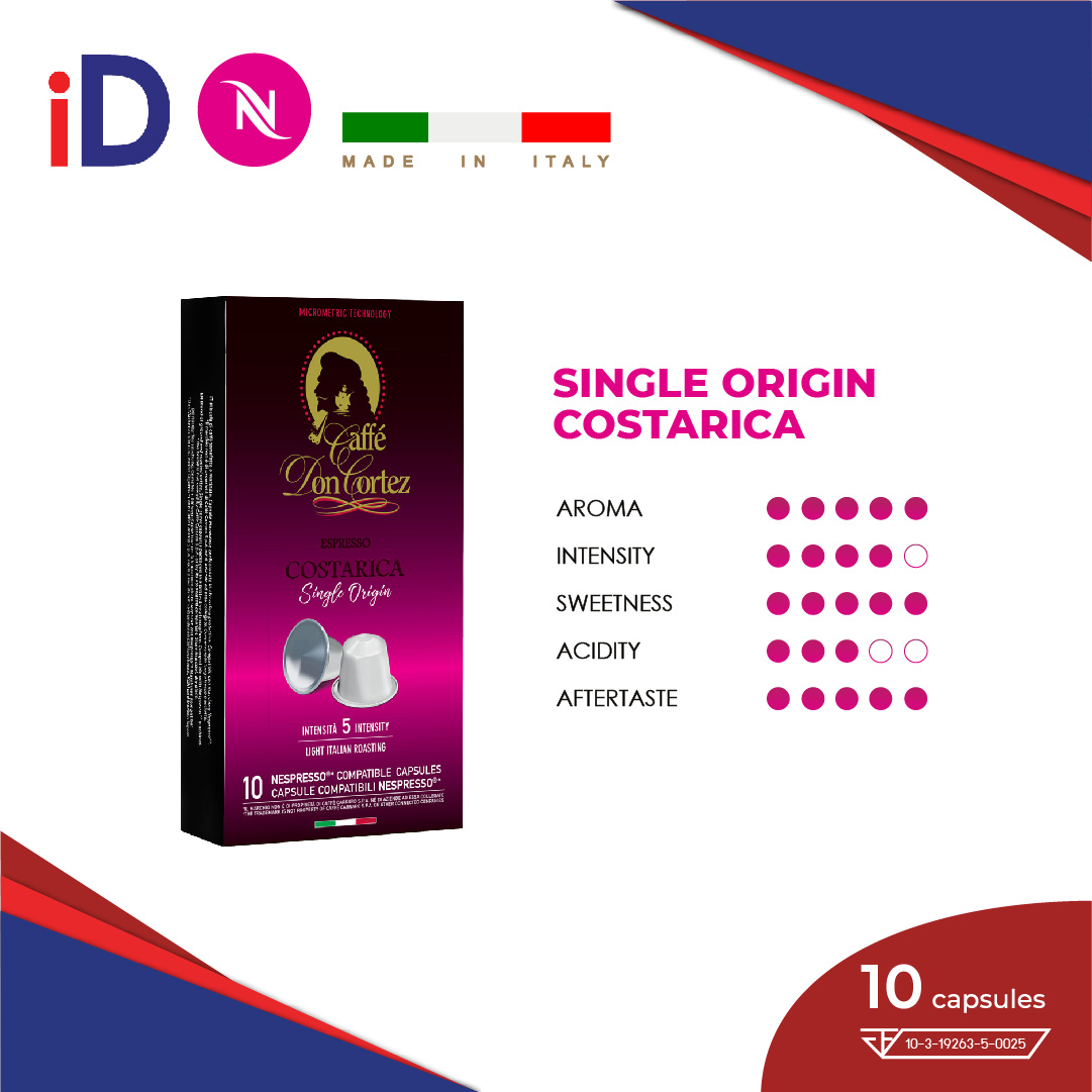 10x Don Cortez NESPRESSO Capsule Espresso Costa Rica Single Origin ...