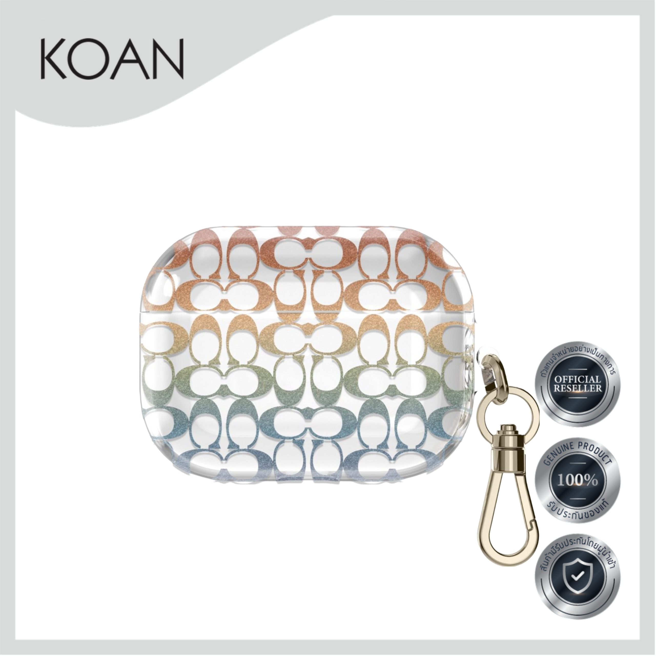 Coach Protective เคส iPhone 14 Series Signature C Pink Ombre Glitter (ของแท้) By Jaymart ...