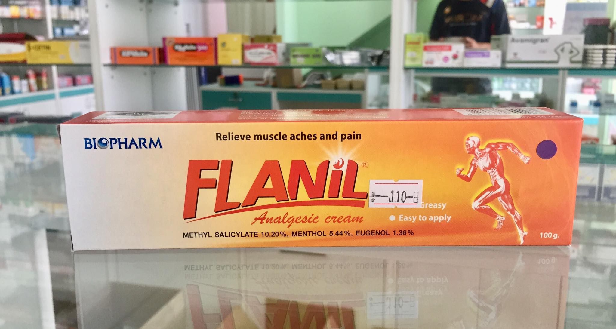 FLANIL CREAM (3060100 G) ฟลานิล ครีม 3060100ก. ทาปวด เคล็ดขัดยอก ...