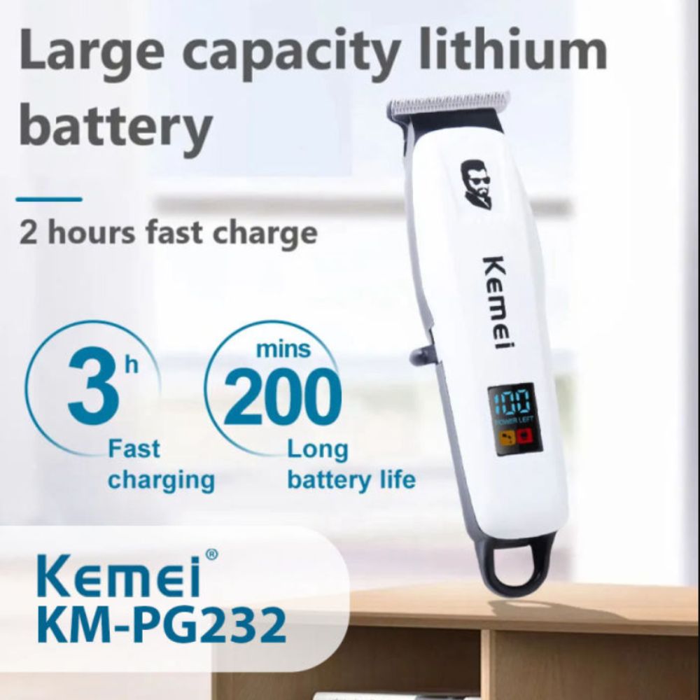KM-PG 232 Professional Trimmer with 120 min Runtime 4 Length Settings ...