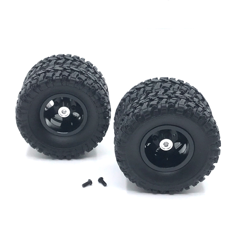 ล้อคู่รอกหมุนโลหะขอบยางรถสำหรับ WPL B14 B24 JJRC Q61 4X4 4WD 1/16รถ ...