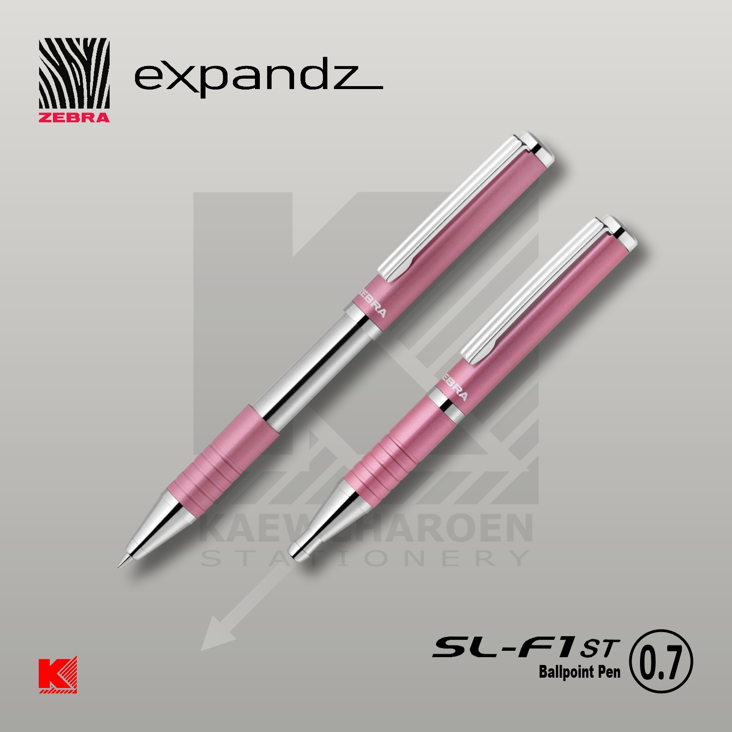 ปากกาลูกลื่น Zebra SL-F1 ST ด้ามโลหะ | Lazada.co.th