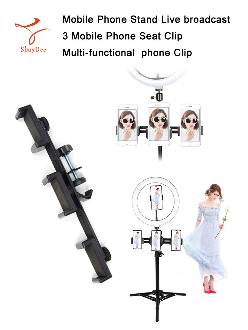 Mobile Phone Fixing Clip 2 In 1 Clip metal Head 1/4 Screw Interface ...