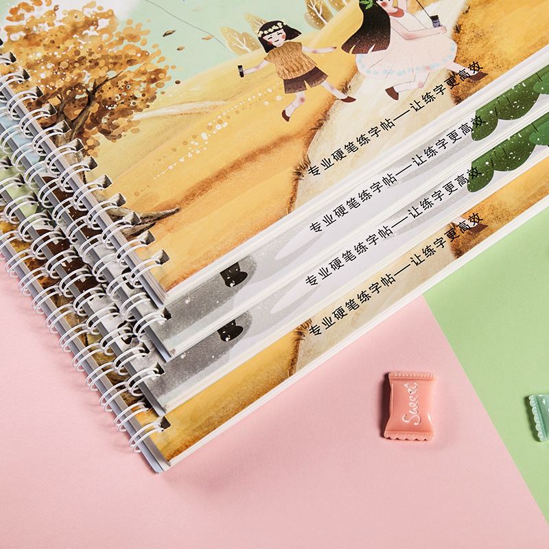 4PC First Grade Practice Copybook Children's Regular Script Chinese ...