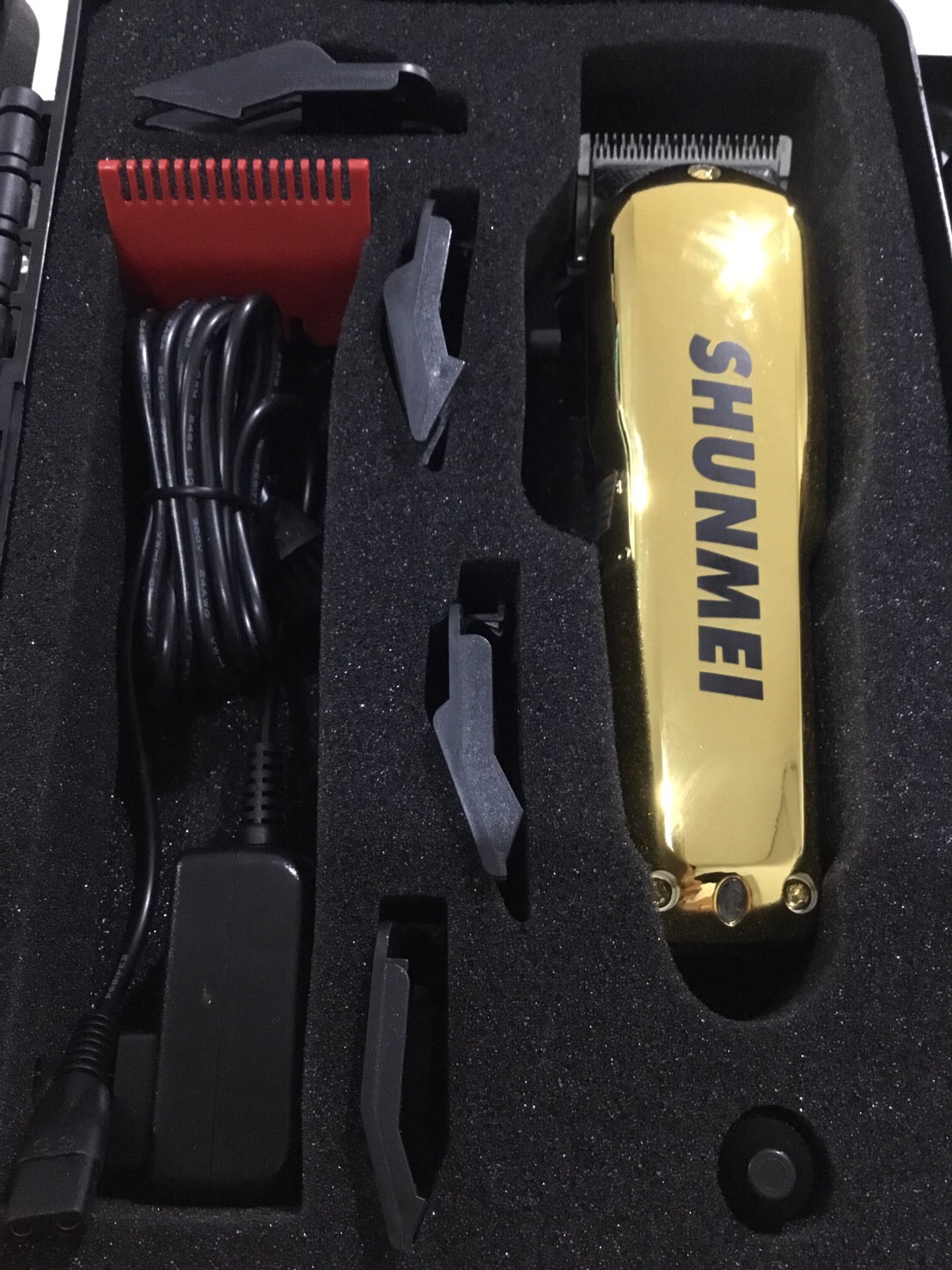 สินค้าพร้อมส่ง ปัตตาเลื่ยนตัดผมไร้สาย SHUNMEI 808A ปัตตาเลื่ยน 4.8 - blombamshop - ThaiPick