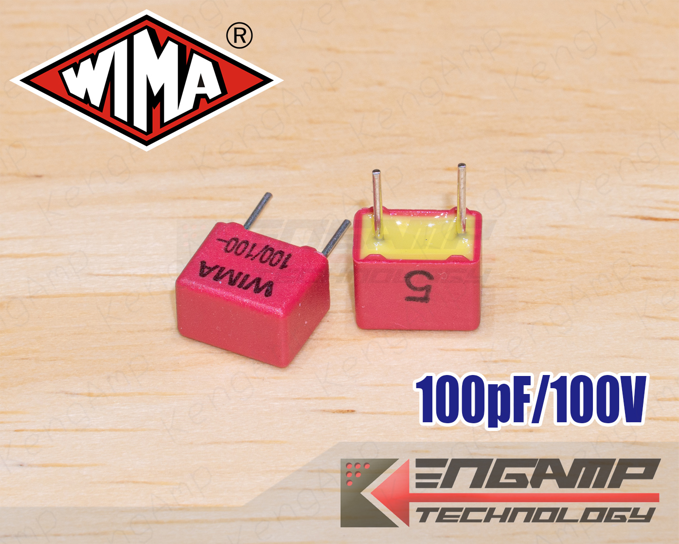 (10ตัว) [F-CAP] 100pF/100V WIMA FKP2 5% 4.5x7.2 H5.9mm P=5mm | Lazada.co.th