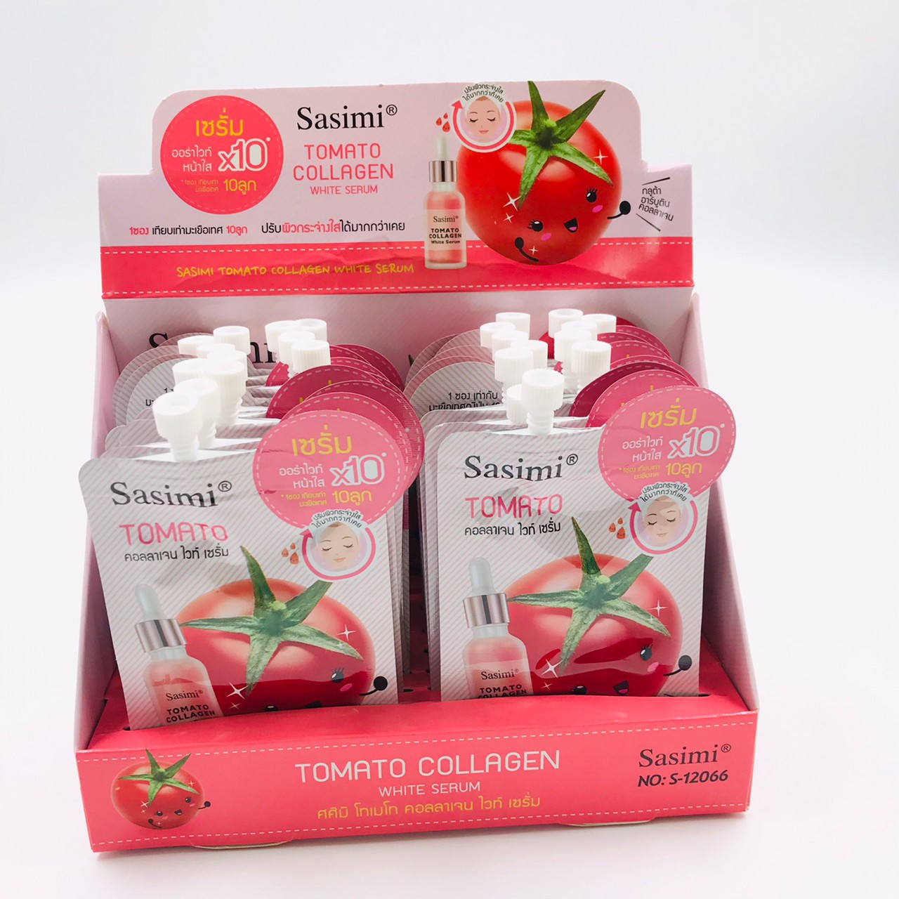 เซรั่ม ???? ออร่าหน้าใส โทเมโท โยเกิร์ต คอลลาเจน เซรั่ม มาส์ก ออร่า ...