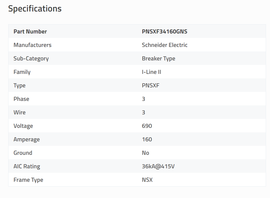 PLUG IN UNIT 160AT/250AF 36KA without MCCB | Lazada.co.th