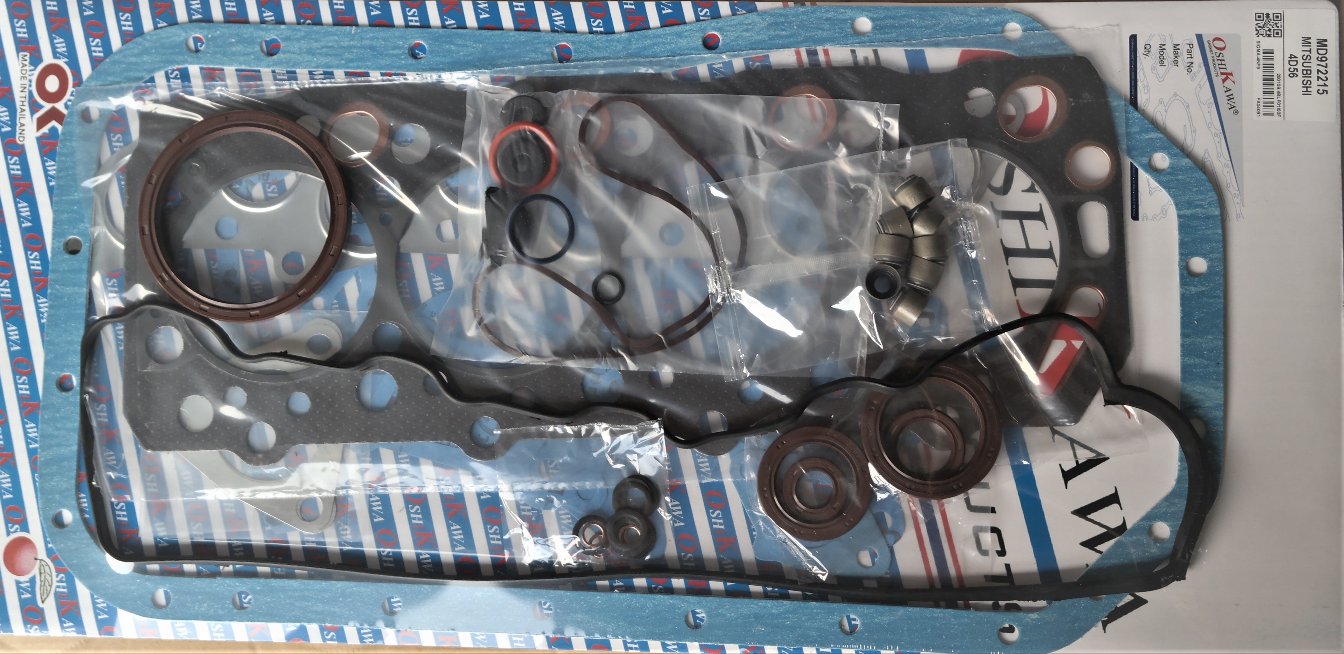 ปะเก็นชุดใหญ่ oshikawa gasket mitsubishi ไซโครน 4D56 8V MD972215ปะเก็น ...
