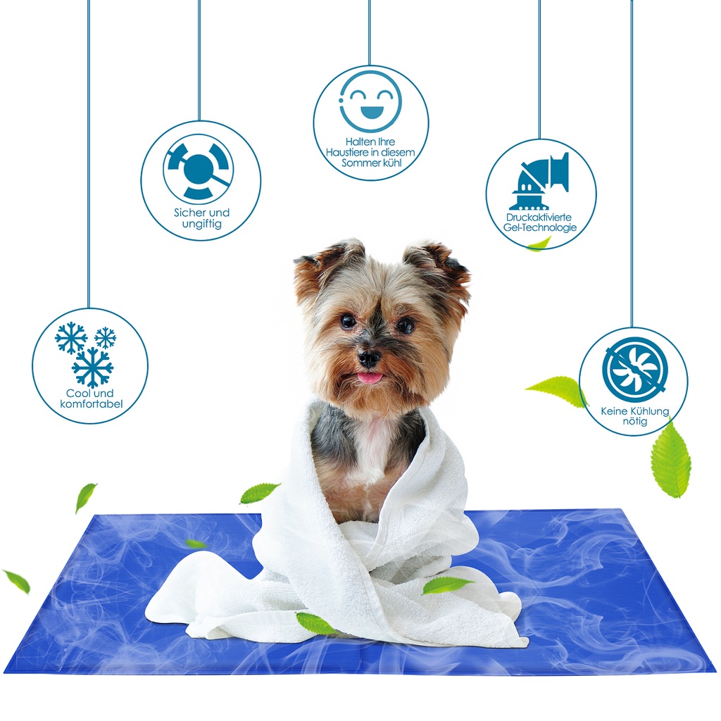 Boqi Pet Cool mat ที่นอนเจลเย็น สำหรับตว์เลี้ยง แบบหนา เย็นสบาย แผ่นเจลเย็น ที่นอนเย็น แผ่นทำ ...