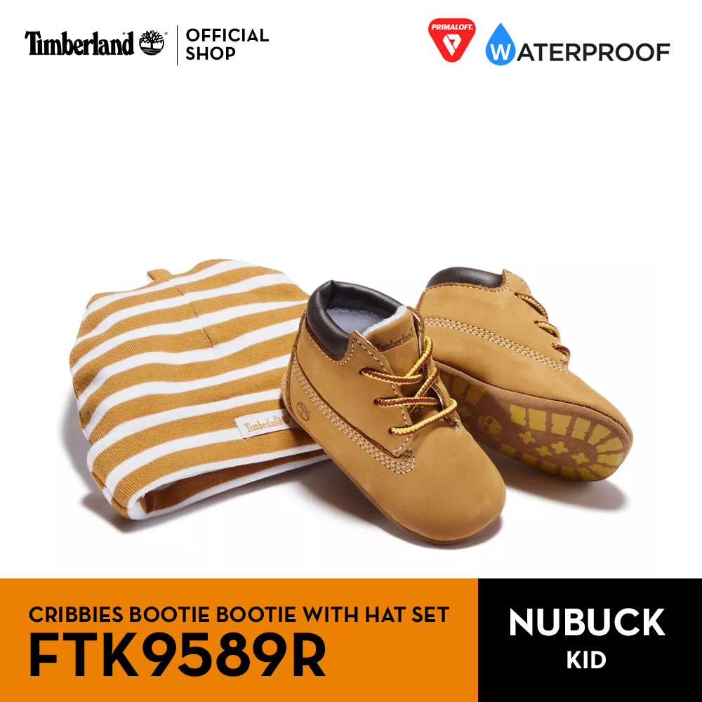 Timberland Kids CRIBBIES BOOTIE Bootie with Hat Set เซตรองเท้าเด็กพร้อม ...