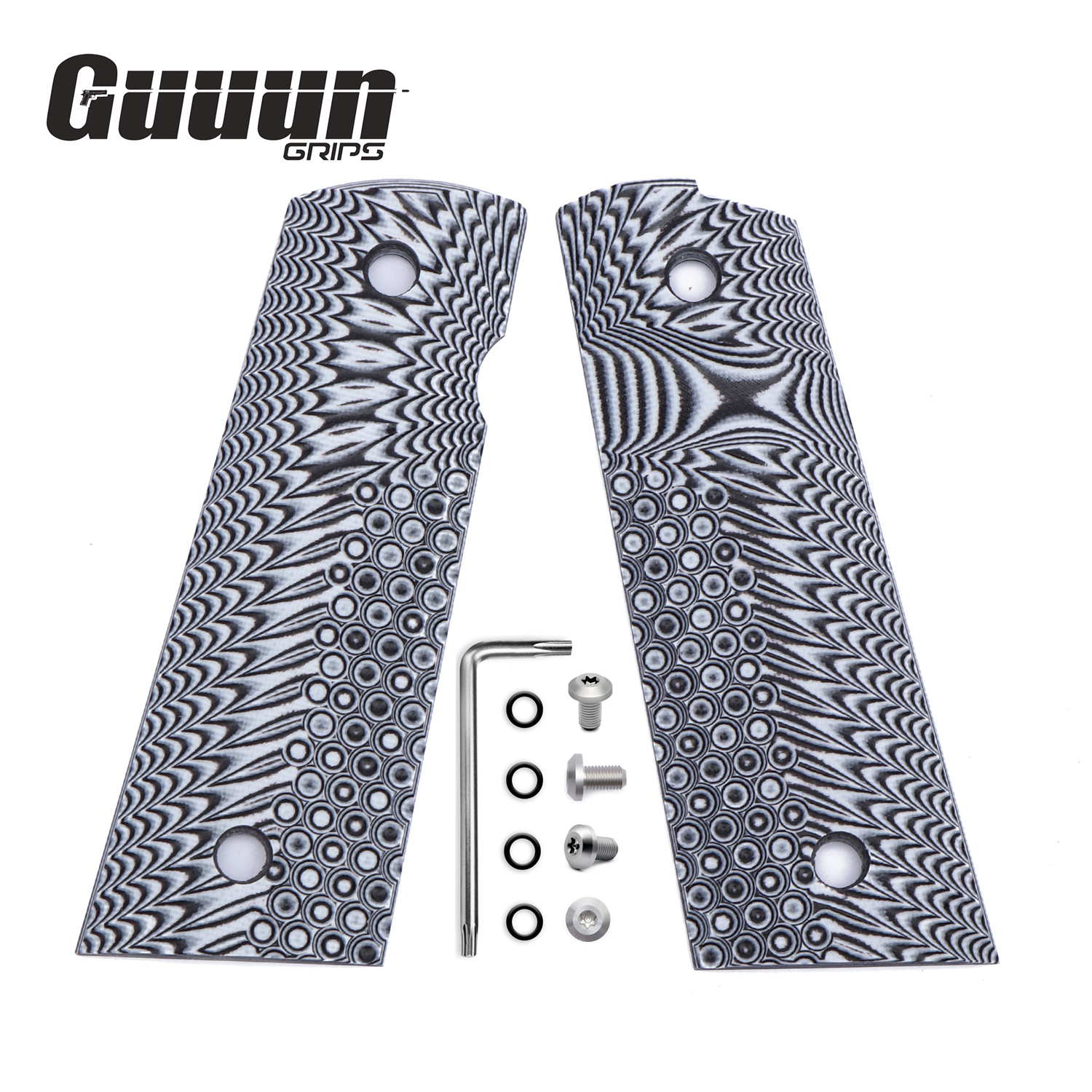Guuun G10 Grip for 1911 Magwell Grip Full Size 1911 กำด้ามปืน ) Ambi ...