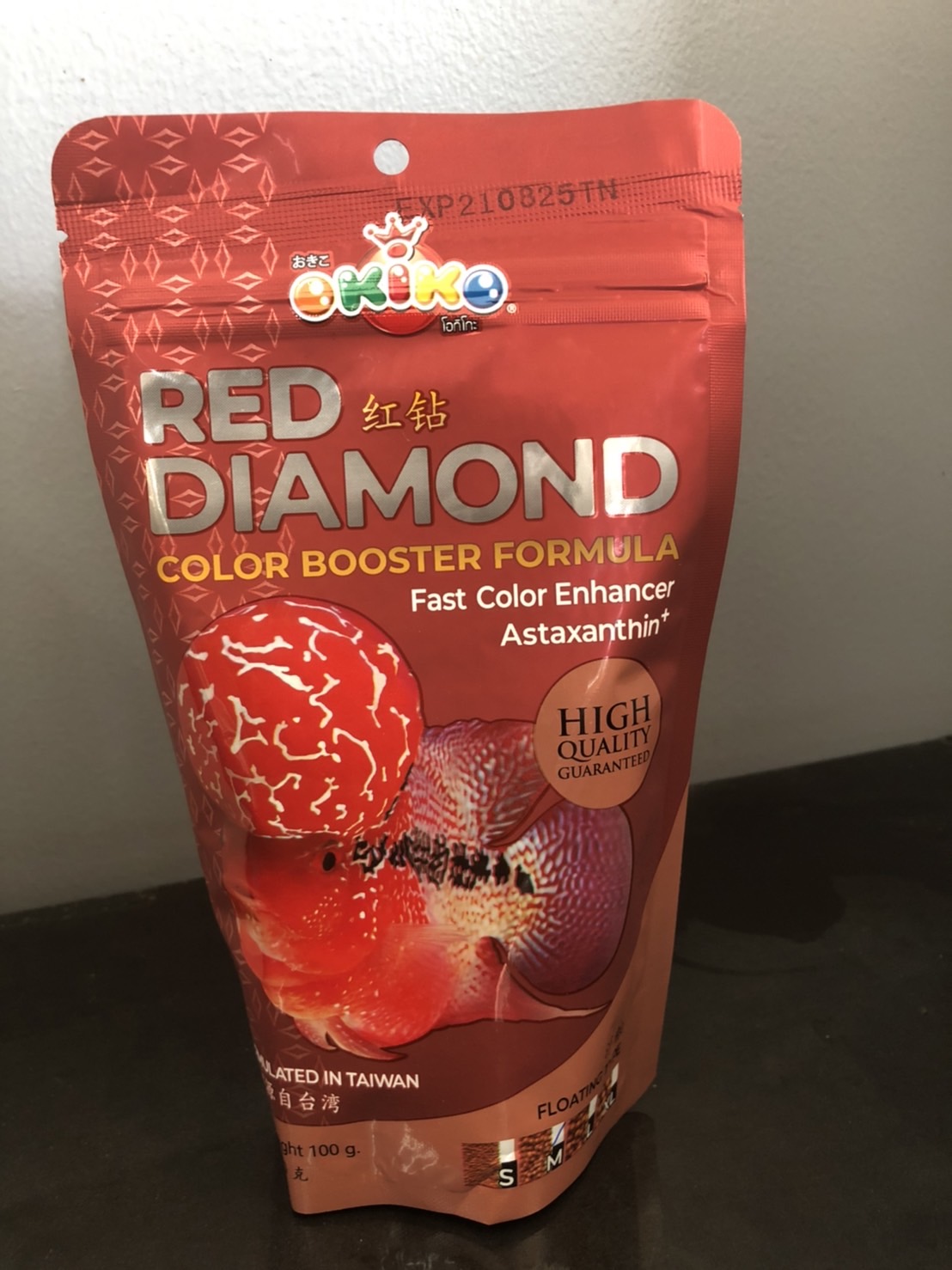 อาหารปลาหมอสี OKIKO RED DIAMOND 100ก. สูตรเร่งสี ส่งด่วนเคอรี่ - YASO ...