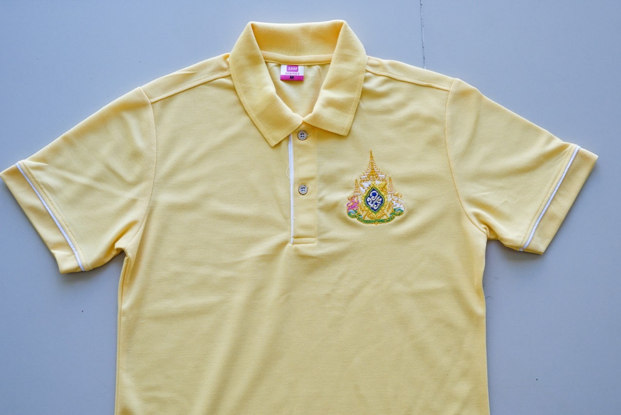 SamPolo เสื้อโปโลสีเหลืองตัวเปล่า เสื้อทำงานสีเหลือง เสื้อสุภาพ เสื้อ ...