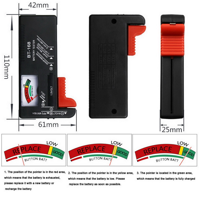 เครื่องทดสอบแบตเตอรี่ Battery Tester รุ่น BT-168 BT-168D ดิจิตอลอเนก ...