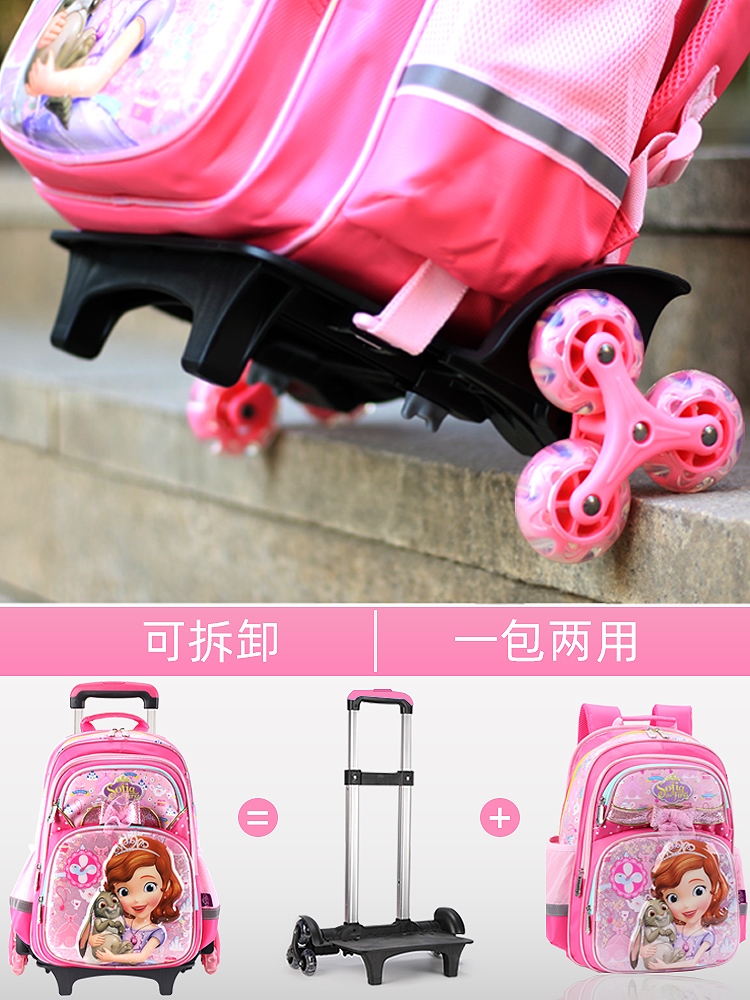 new Disney children pull rod bags of ice and snow princess Sophia 6 to ...