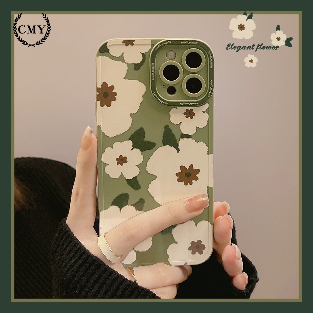 เคสโทรศัพท์มือถือ Tpu แบบนิ่ม ลายดอกไม้ สําหรับ Iphone 7 8 Plus 11 Pro