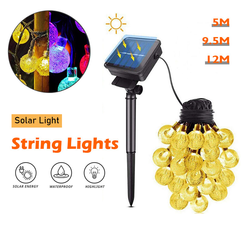 พร้อมส่งโซล่าเซลล์ 2050100 LED ไฟกระพริบ แต่งสว ไฟแต่งสวน ไฟวินเทจ ไฟปิงปอง ต่อหลายๆชุดได้ไม่ ...